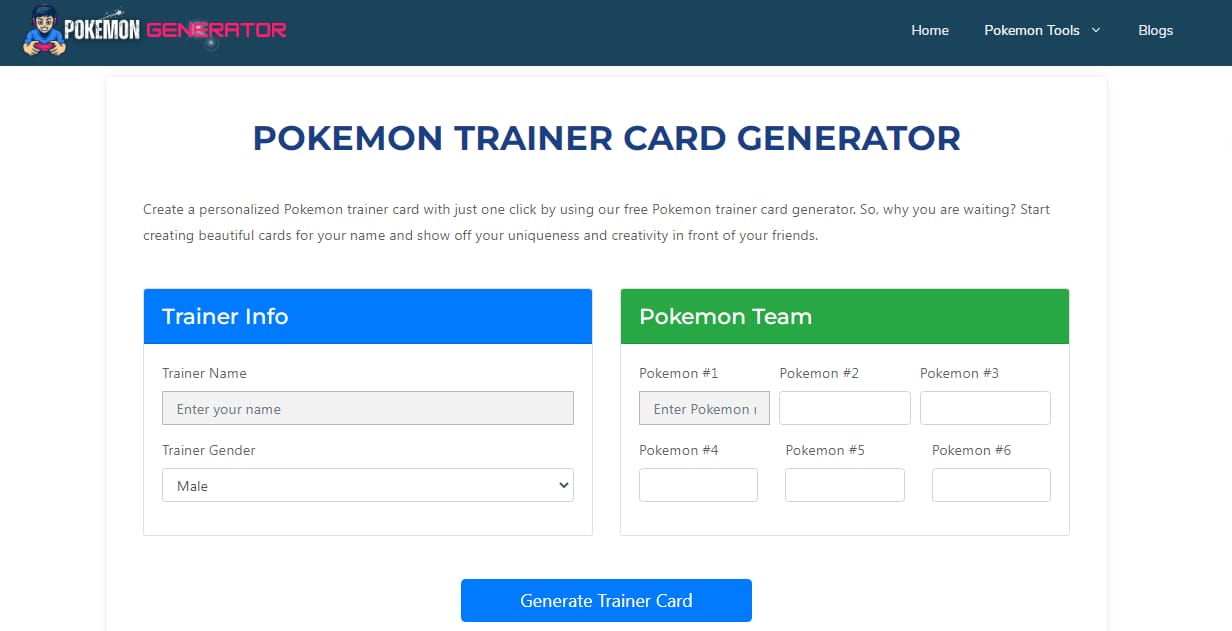 4 Free & Best Online Pokemon Trainer Card Maker Websites - Mating Press
