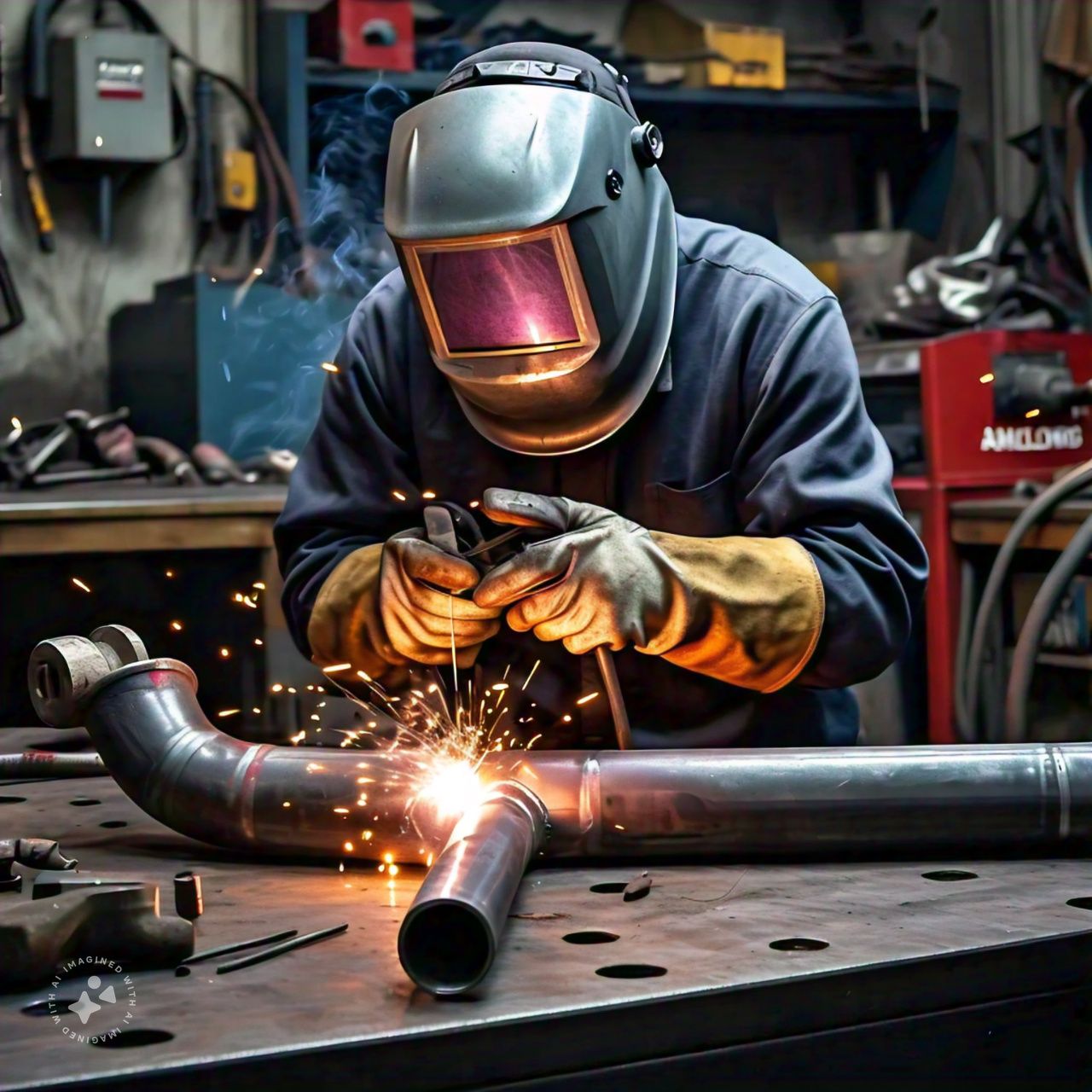 Carbon steel pipe welding technology - Mating Press