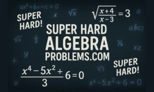 Super Hard Algebra Problems.com: Solve the Toughest Algebra