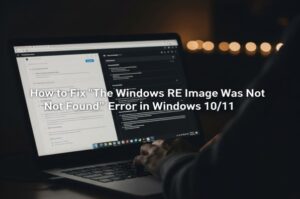 How to Fix “The Windows RE Image Was Not Found” Error in Windows 10/11 ...