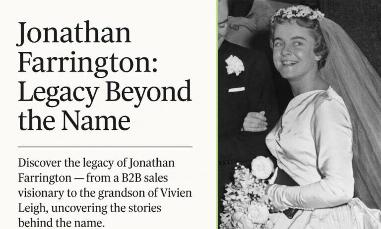 Jonathan Farrington: A Legacy of Innovation and Humanity